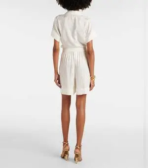 Dolce & Gabbana Dg Silk Satin Jacquard Shorts