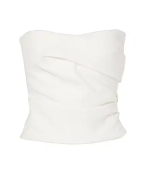 THE SEI Pleated Crêpe Top