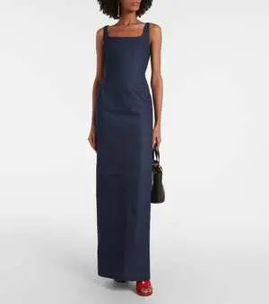 Jacquemus La Robe De-nîmes Spoglio Denim Dress