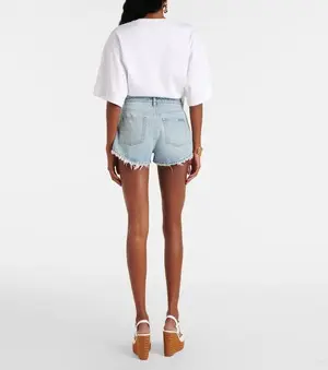 Dolce & Gabbana High-rise Denim Shorts - Blue