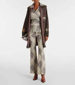 Etro Paisley Flared Trousers - Multicoloured