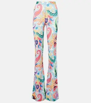 Etro Paisley Flared Trousers - Multicoloured