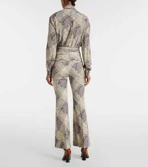 Etro Paisley Flared Trousers - Multicoloured