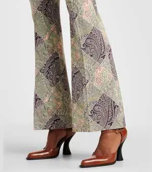 Etro Paisley Flared Trousers - Multicoloured
