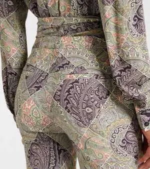 Etro Paisley Flared Trousers - Multicoloured