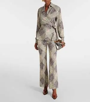 Etro Paisley Flared Trousers - Multicoloured