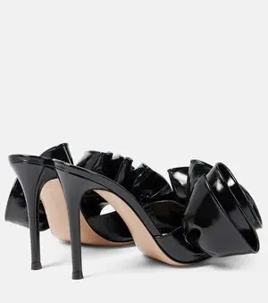GIANVITO ROSSI Gabrielle 105 Leather Mules - Black