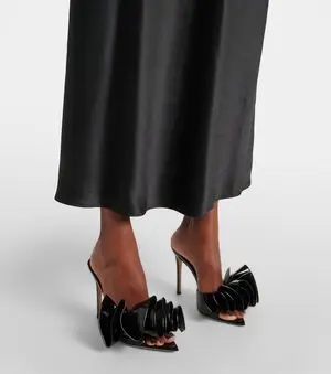 GIANVITO ROSSI Gabrielle 105 Leather Mules - Black