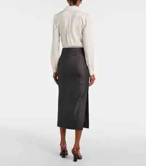 Etro Wool-blend Pencil Skirt - Blue