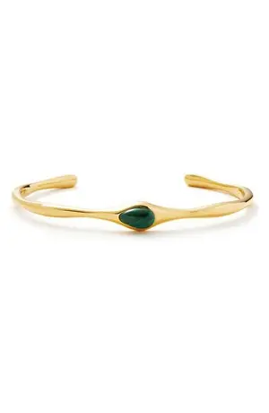 MISSOMA Malachite Cuff Bracelet - Gold