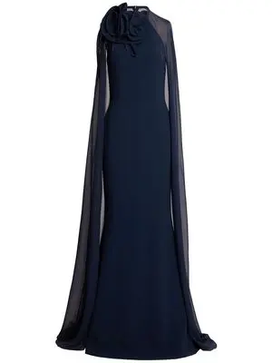 Elie Saab ELIE SAAB Silk Blend Long Gown - Blue