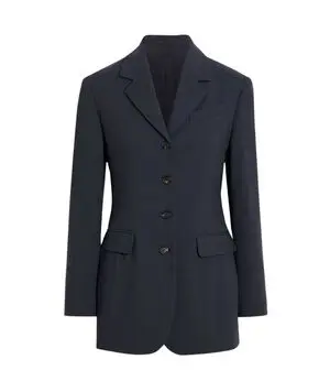 Brunello Cucinelli Beadembellished Twill Blazer - Navy