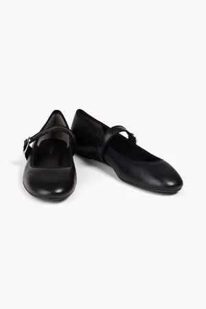 STUART WEITZMAN Alice Leather Mary Jane Flats