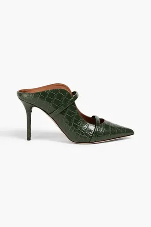 Malone Souliers Croc Effect Mules Clogs For Women