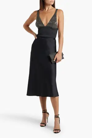 Brunello Cucinelli Bead-embellished Ribbed Top