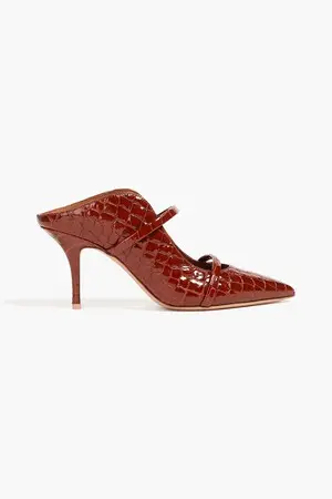 MALONE SOULIERS Maureen 70 Croc-effect Mules
