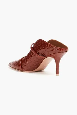 MALONE SOULIERS Maureen 70 Croc-effect Mules