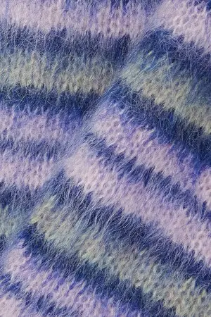 Marni Striped Mohair-blend Skirt - Lilac