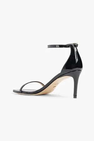 STUART WEITZMAN Patent-leather Sandals - Black