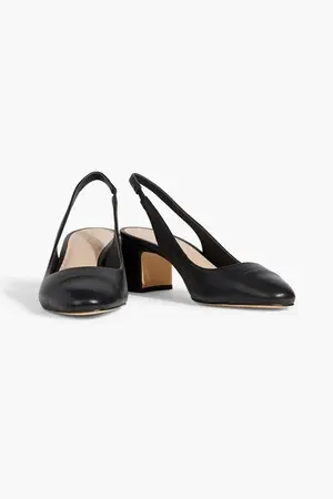 STUART WEITZMAN Milla 55 Leather Slingback Pumps