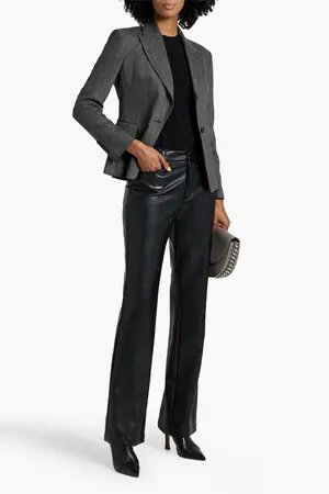 Brunello Cucinelli Bead-embellished Pinstriped Twill Blazer