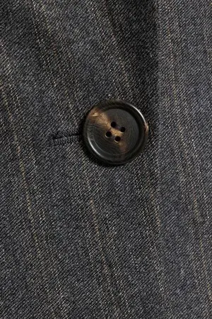 Brunello Cucinelli Bead-embellished Pinstriped Twill Blazer