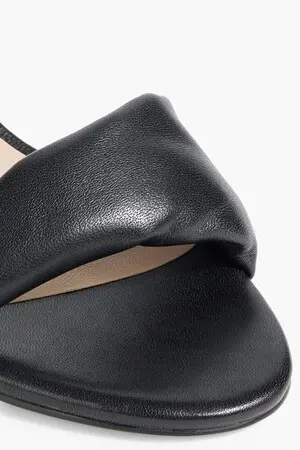 STUART WEITZMAN Everly Leather Block Heel Sandals - Black