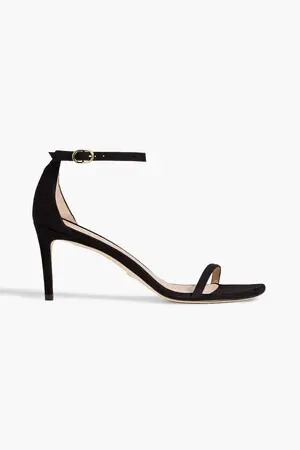 STUART WEITZMAN Suede Sandals - Black