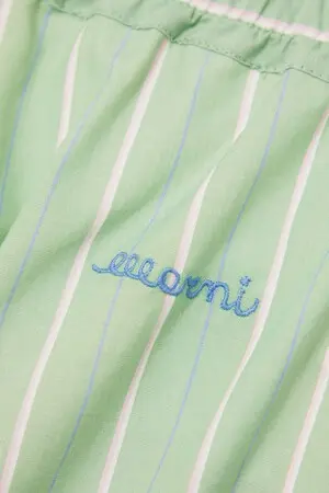 Marni Striped Cotton Wide-leg Pants
