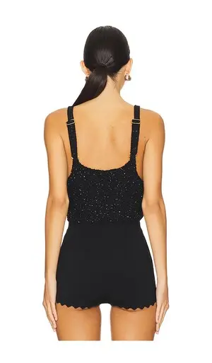 ASTA RESORT Grace Sequined Crop