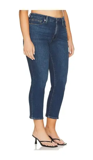 Good American Petite Straight Jeans - Blue004