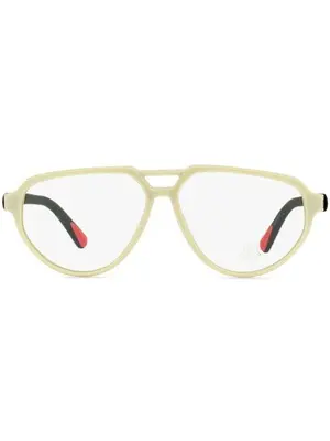 Moncler Pilot-frame Glasses - Neutrals