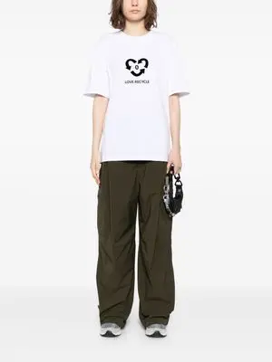 GROUND ZERO Slogan-print Cotton T-shirt - White