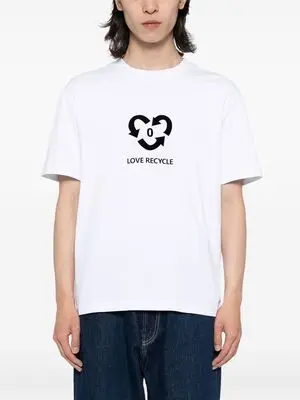GROUND ZERO Slogan-print Cotton T-shirt - White