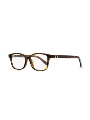 Moncler Tortoiseshell Rectangle-frame Glasses