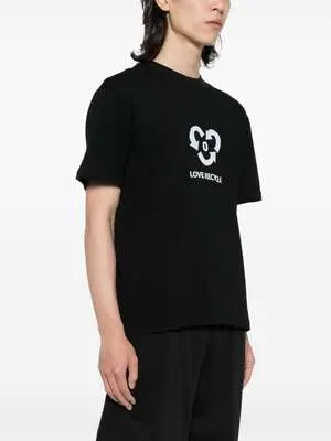 GROUND ZERO Slogan-print Cotton T-shirt - Black