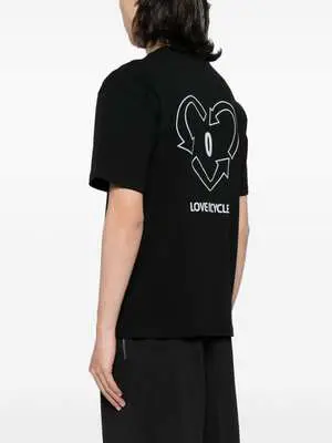 GROUND ZERO Slogan-print Cotton T-shirt - Black