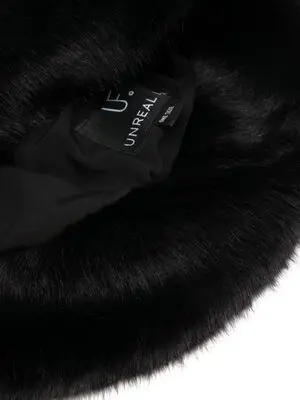 UNREAL FUR Yeoman Faux-fur Bucket Hat - Black