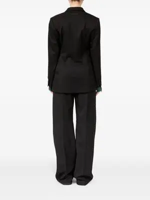 MAISON MARGIELA Logo-patch Twill Blazer - Black