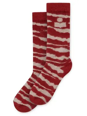 Isabel Marant Shona Mid-calf Socks - Red