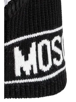 Moschino Logo-intarsia Knit Balaclava