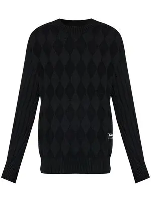 Balmain Logo-patch Wool Jumper