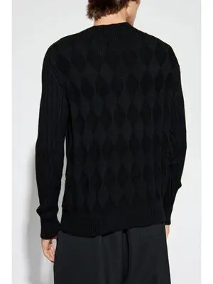 Balmain Logo-patch Wool Jumper