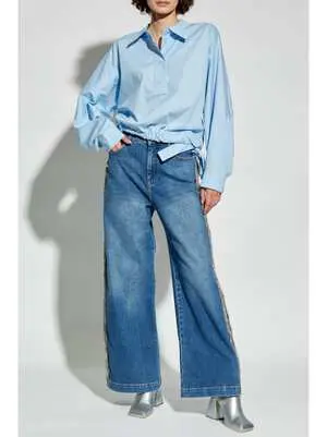 Munthe Crystal-embellished Flared Jeans