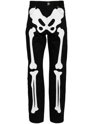 TAKAHIROMIYASHITA THESOLOIST. Skeleton-print Jeans - Black