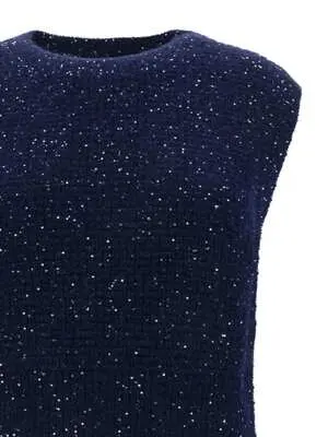 Fabiana Filippi Sequined Wool Gilet