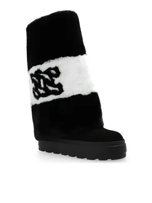 Casadei Logo-embroidered Boots