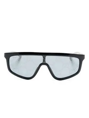 Gucci Shield-frame Sunglasses - Black