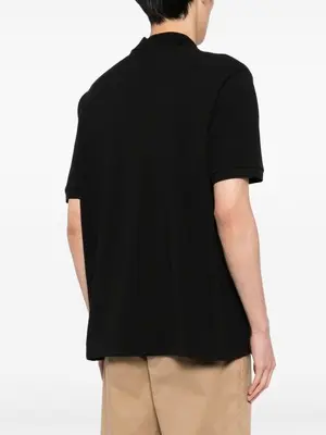 Lacoste Logo-appliqué Polo Shirt - Black