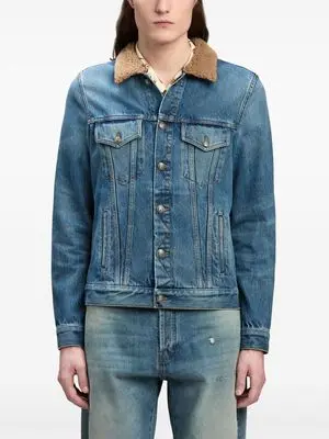 Palm Angels Bear Denim Jacket - Blue